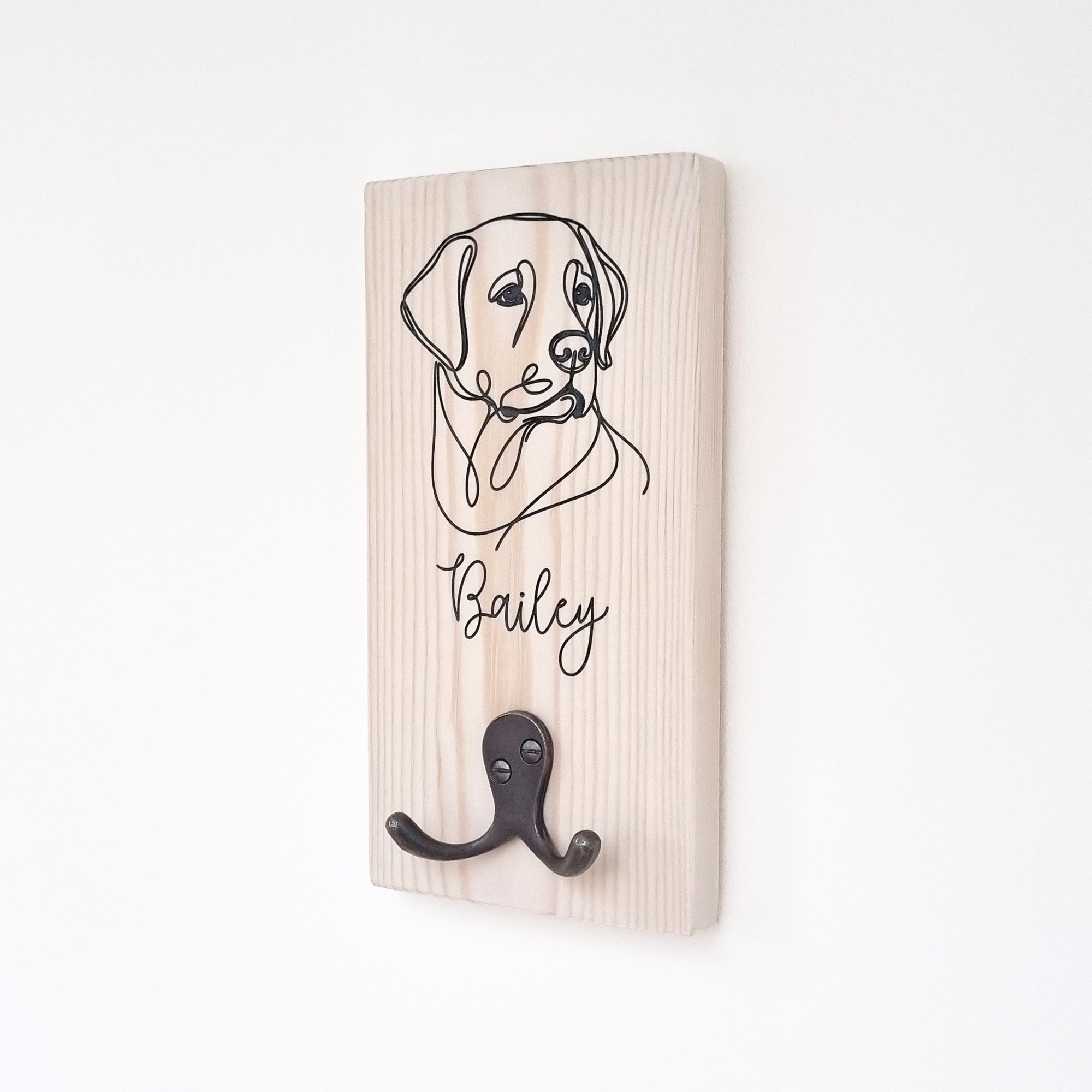 Dog Breed Personalised Lead Hook