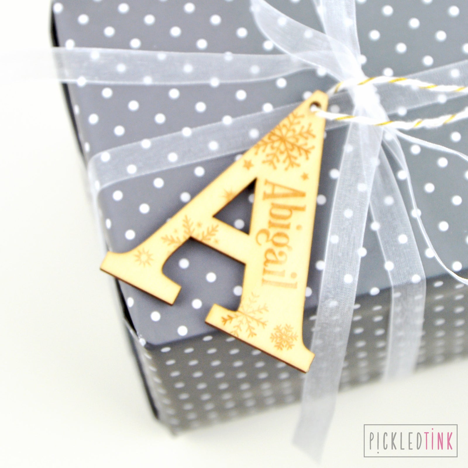 Snowflake Initial Decoration