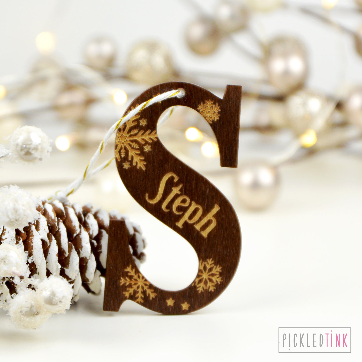 Snowflake Initial Decoration