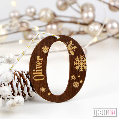 Snowflake Initial Decoration