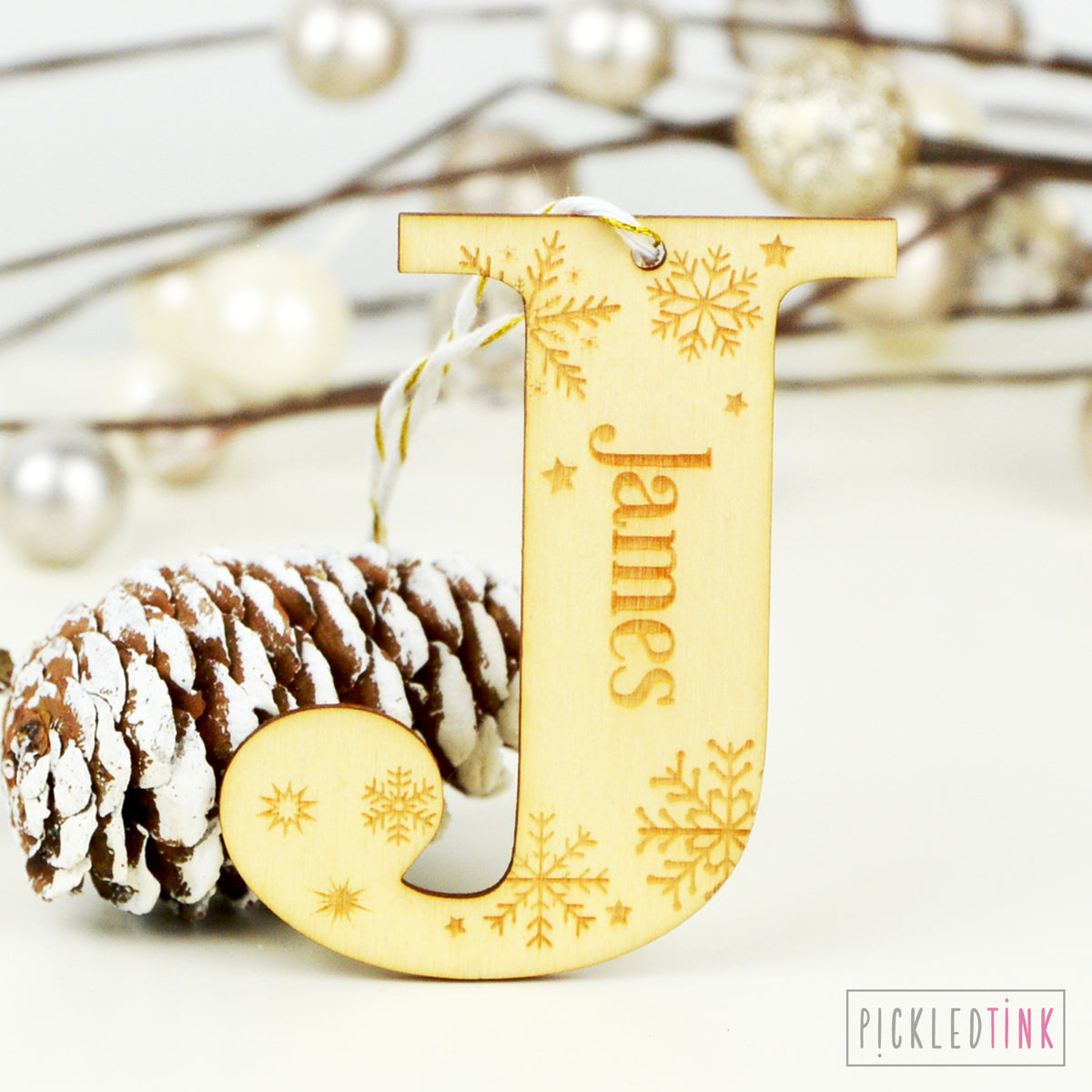 Snowflake Initial Decoration