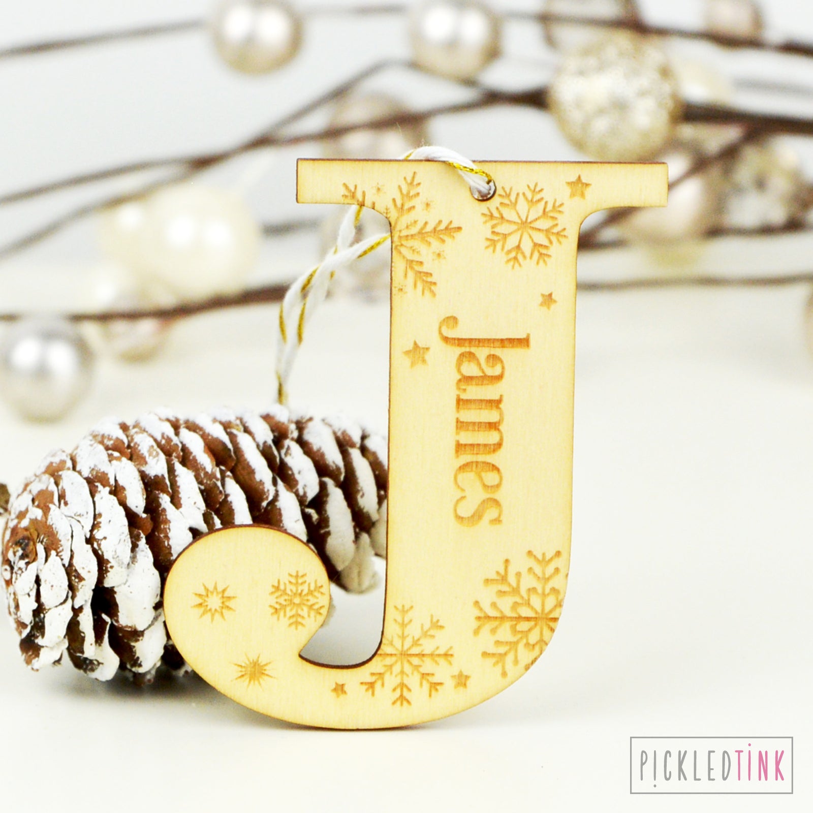 Snowflake Initial Decoration