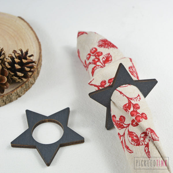 Christmas Star Napkin Rings